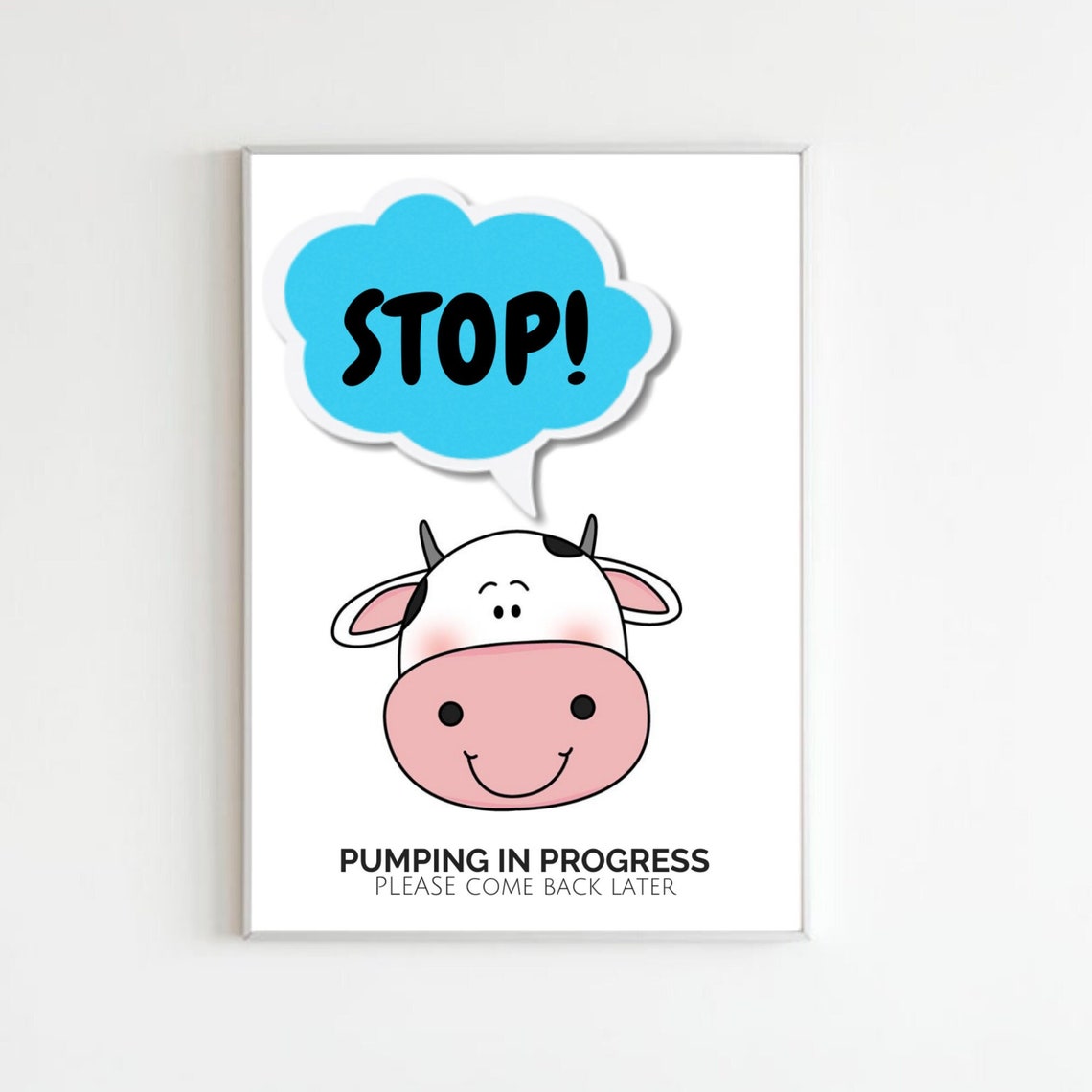 Printable Pumping Door Sign - Etsy