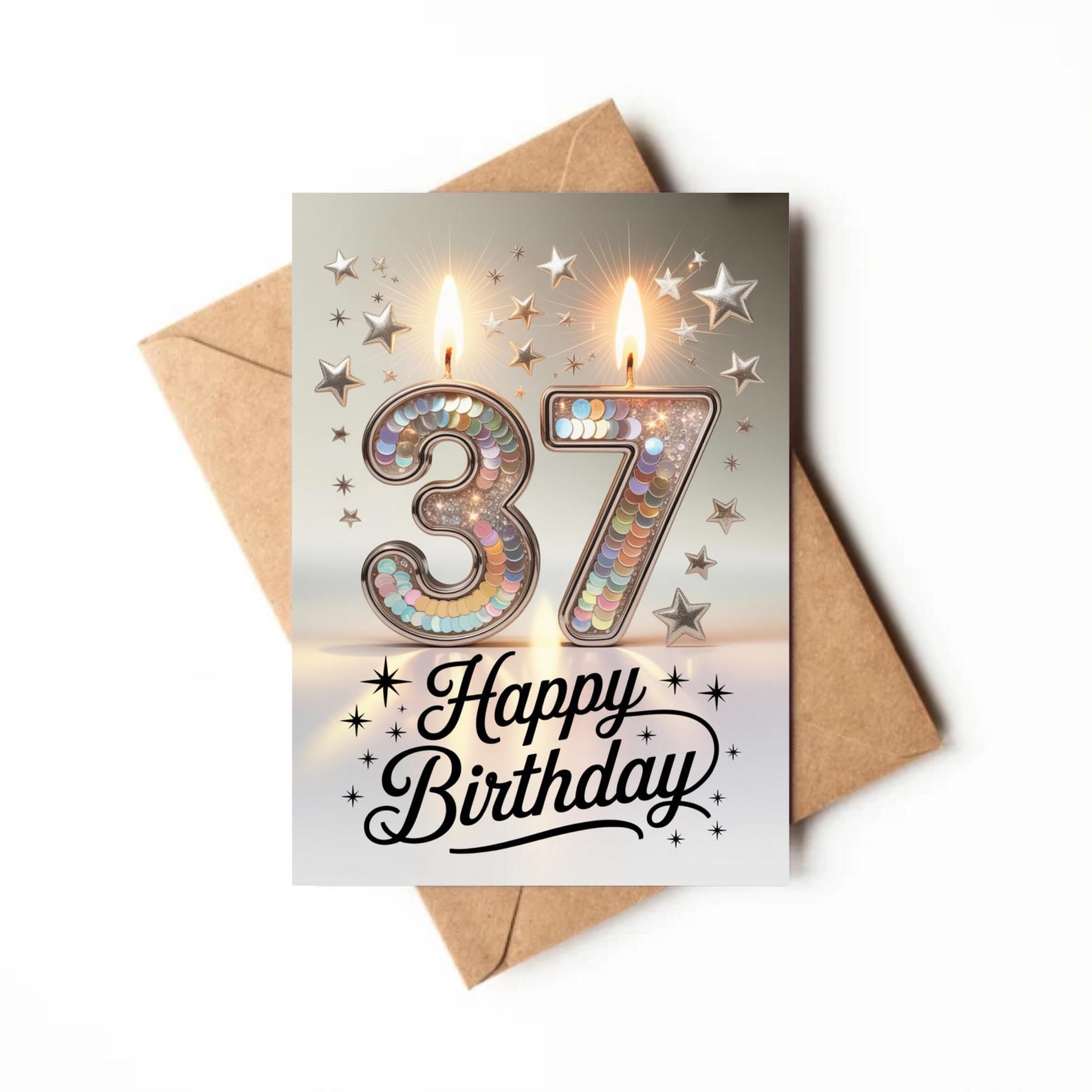 37th Birthday Card | Printable Card | Card for Thirty-seven Year Old ...