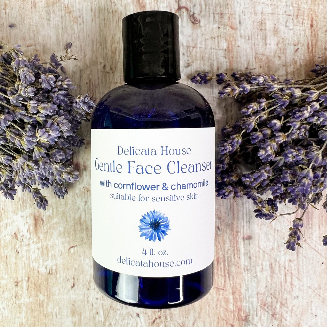 Gentle Face Cleanser - Gentle Facial Wash With Chamomile & Cornflower ...