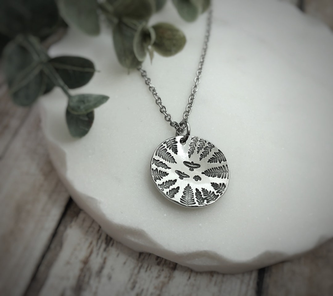 Forest Soaring Eagle Sky Necklace - Personalized Trees Pendant - Bird ...