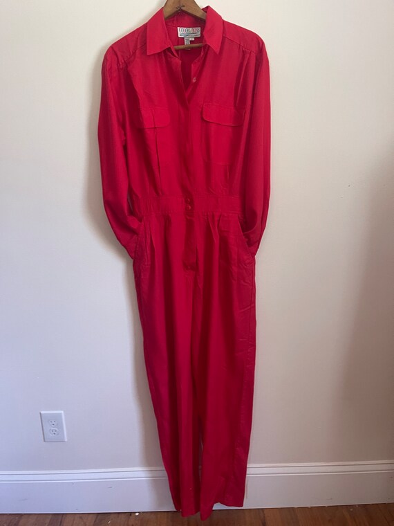 bright red jumpsuit - Gem
