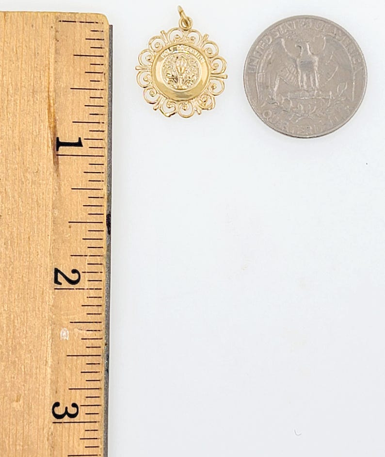 Primera Communion First Holy Communion 14K Yellow Gold Medallion ...