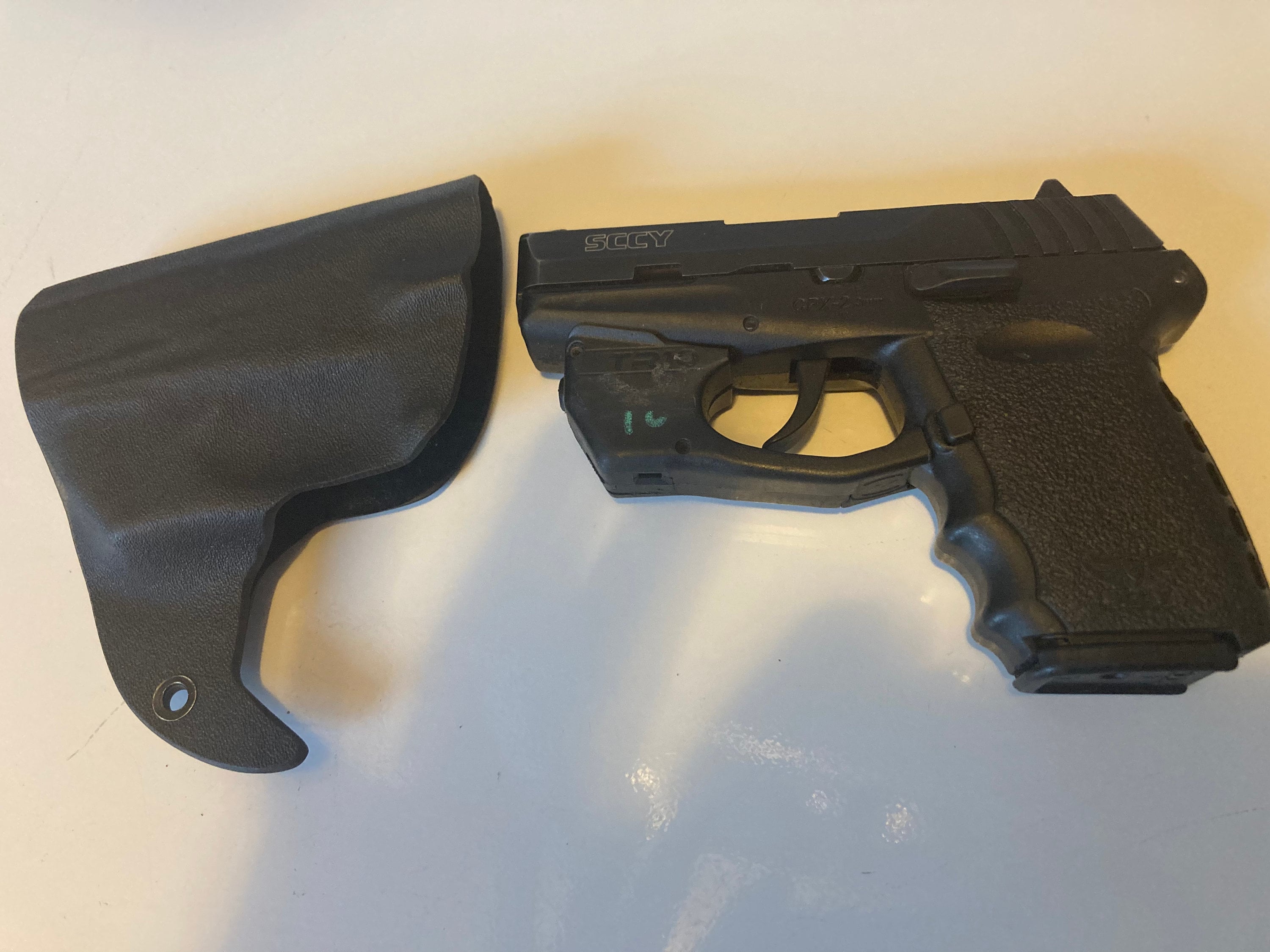 Kydex Pocket Holster for SCCY CPX2 and CPX1 WITH ARMALASER TR10 ...