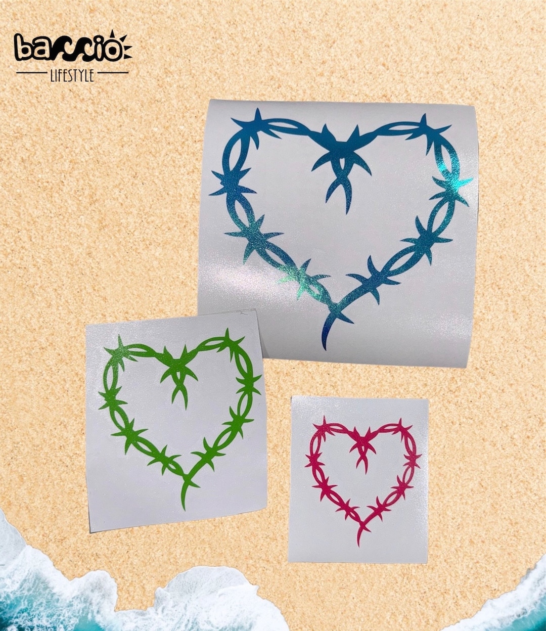 Thorn Heart Decal Karolg - Etsy