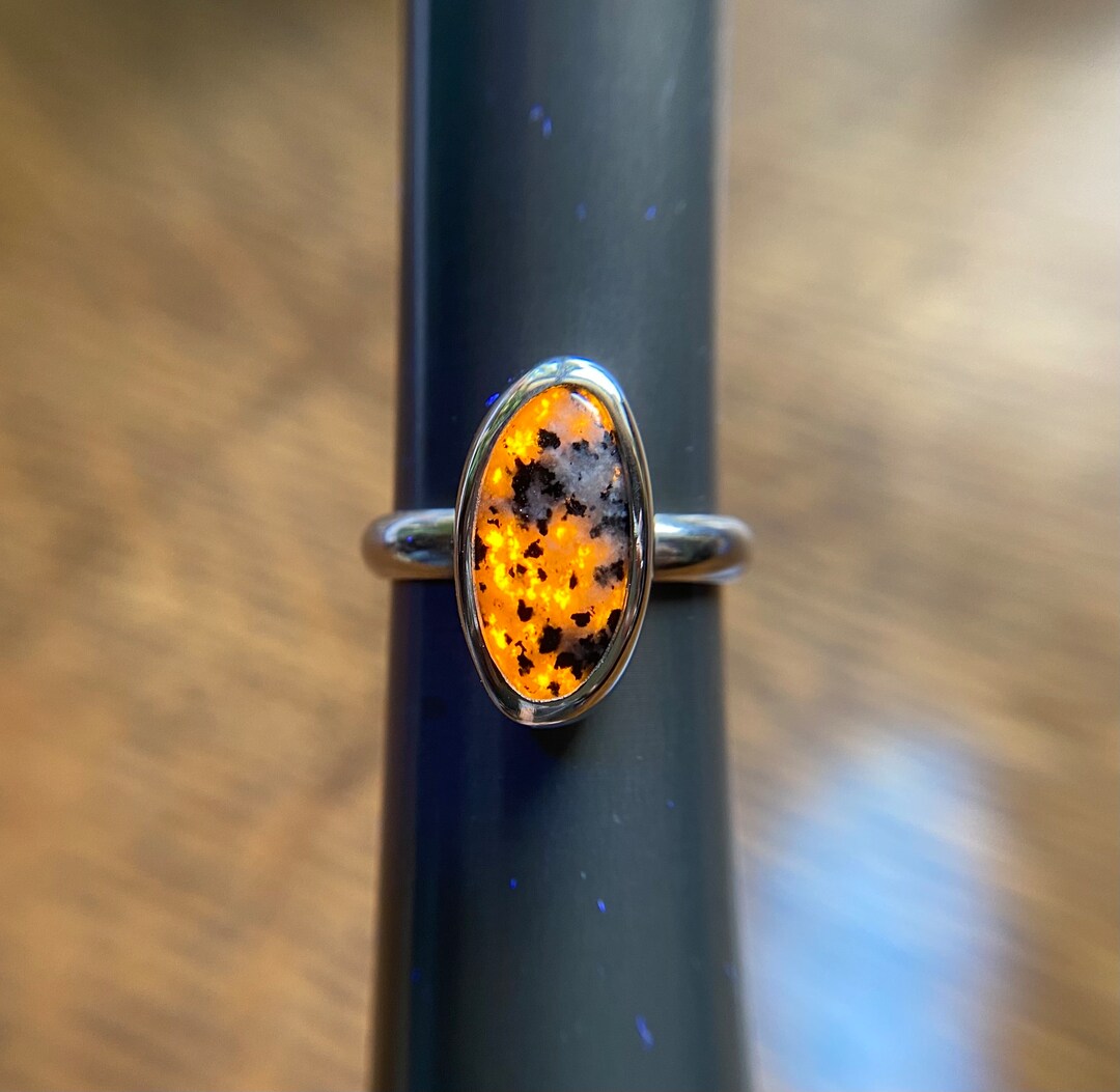 Yooperlite Ring Size 7 Sterling Silver Yooper Ring - Etsy
