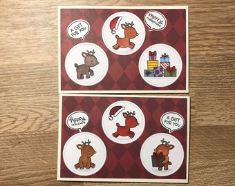 Printable Christmas Card, Rudolph Reindeer Merry Christmas, Rudolph ...