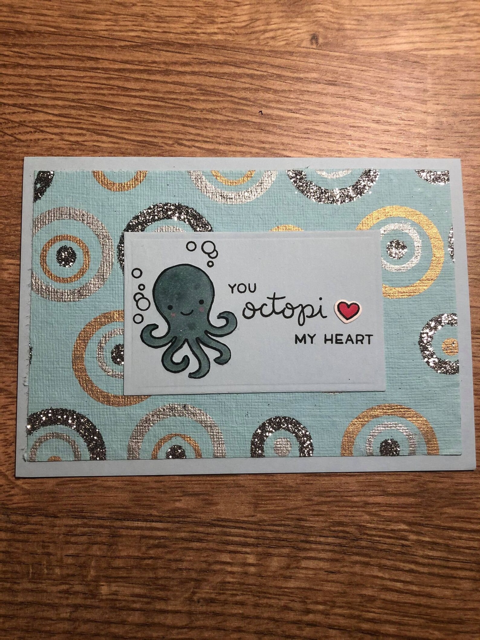Octopus Love, Octopi My Heart Card - Etsy