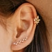 Minimalist Baby's Breath Ear Crawlers Flower Ear Climber - Etsy