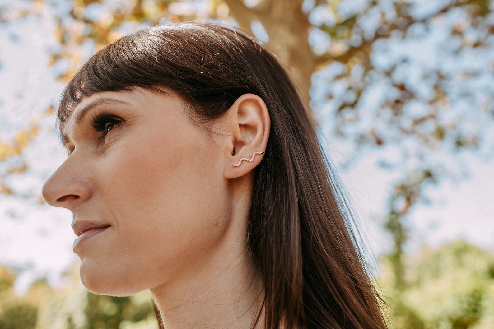 Minimalist Snake Everlasting Love Ear Crawlers | Serpent Ear Climbers ...