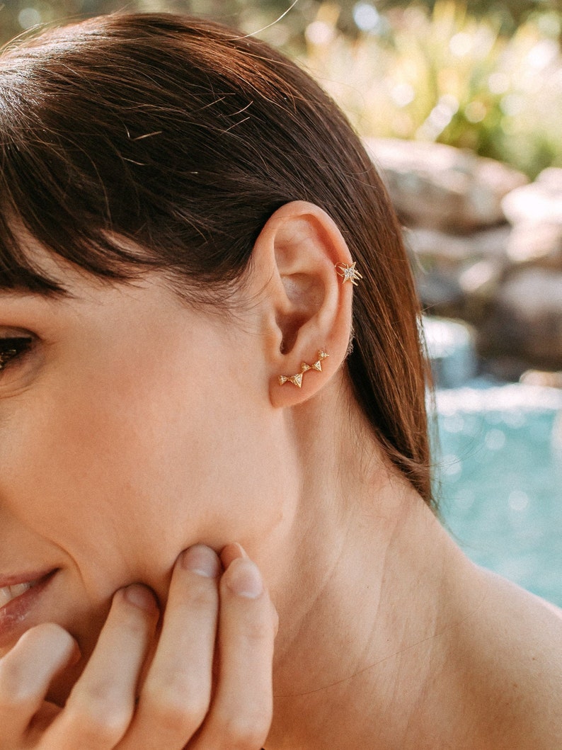 Minimalist North Star Ear Cuff Ear Cuffs No Piercing - Etsy