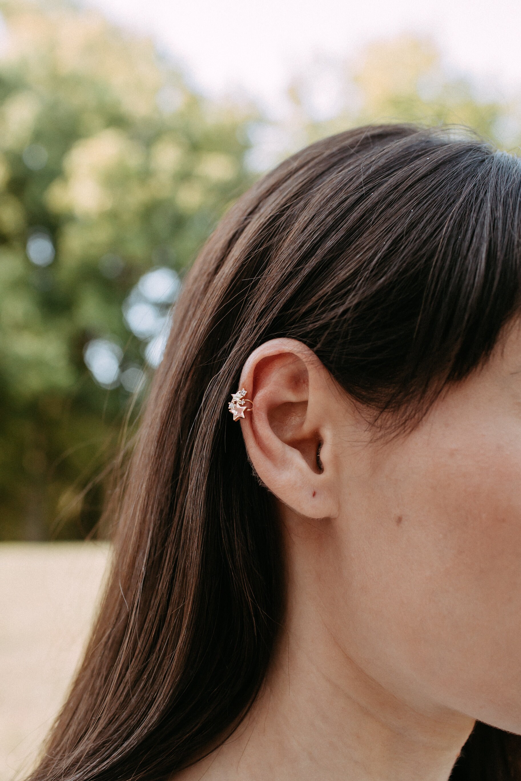 Minimalist Star Ear Cuff Stardust Ear Cuffs No Piercing | Etsy