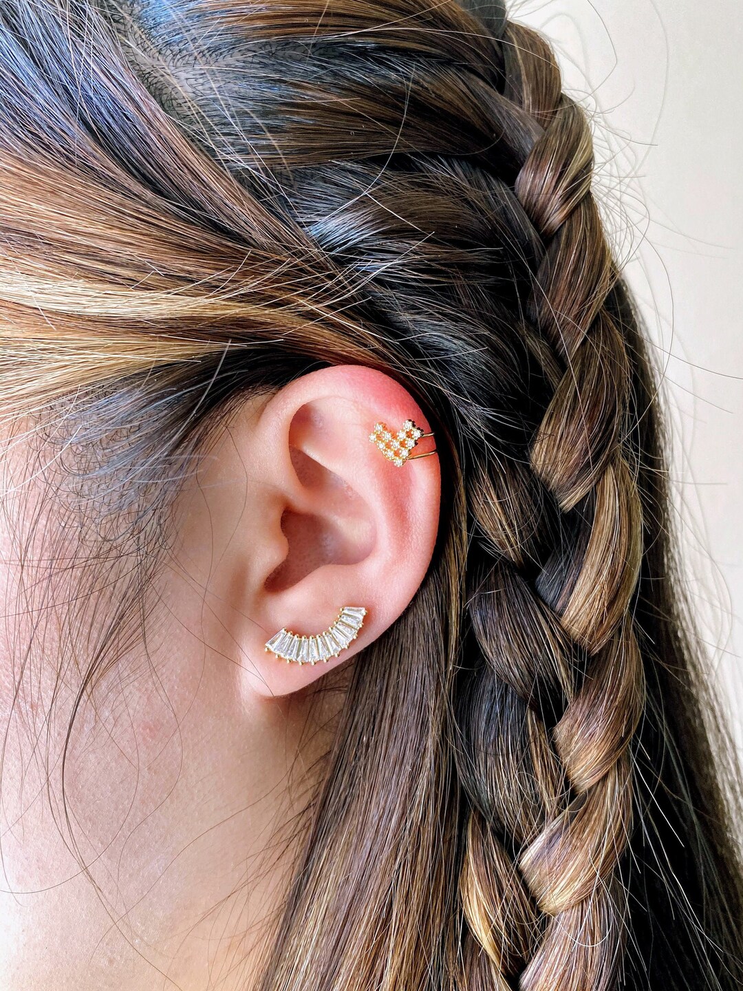 Minimalist Twinkle Ear Crawler | Ear Climber | Crawler Earrings | Ear ...