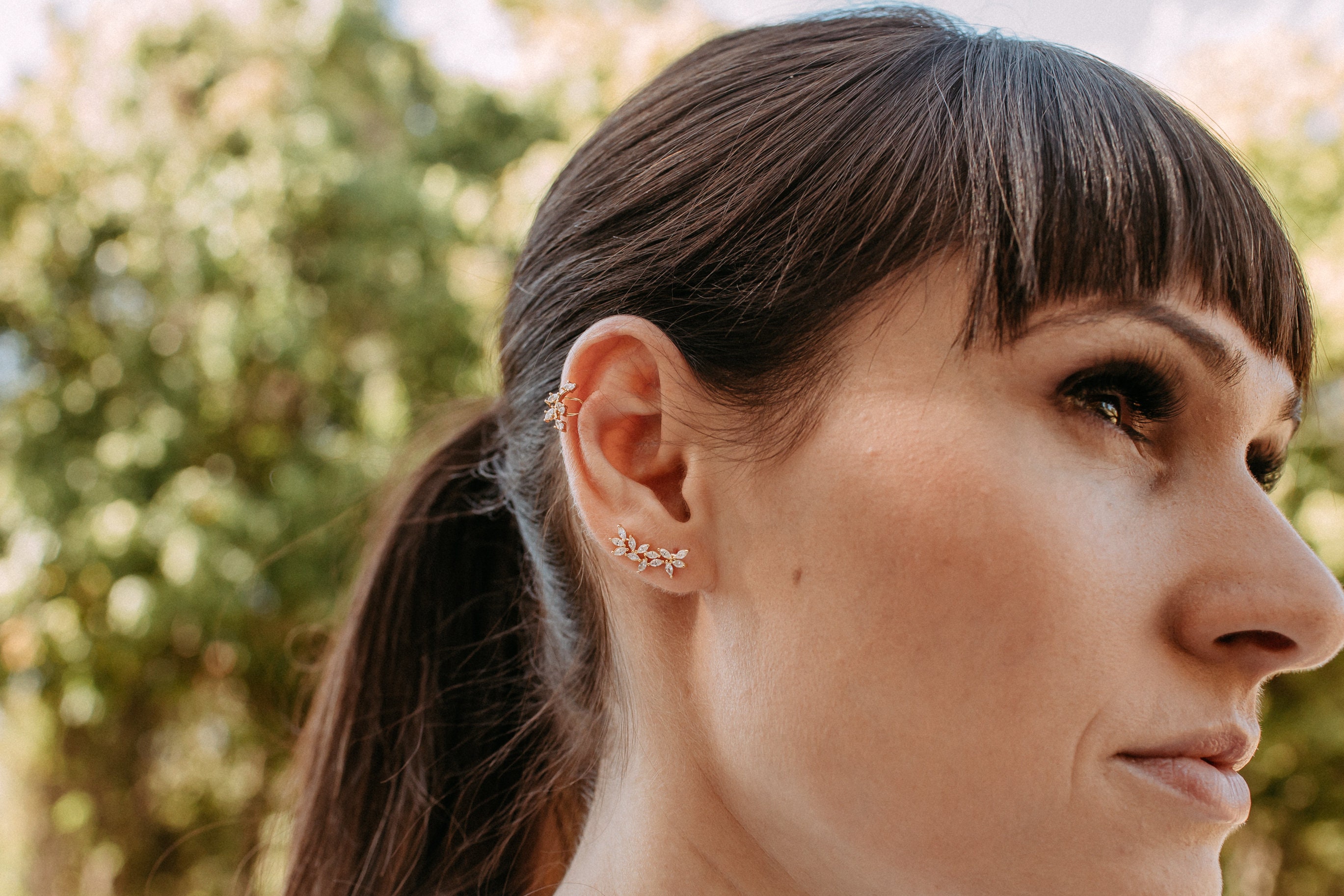 Minimalist Olive Branch Ear Cuff Ear Cuffs No Piercing - Etsy