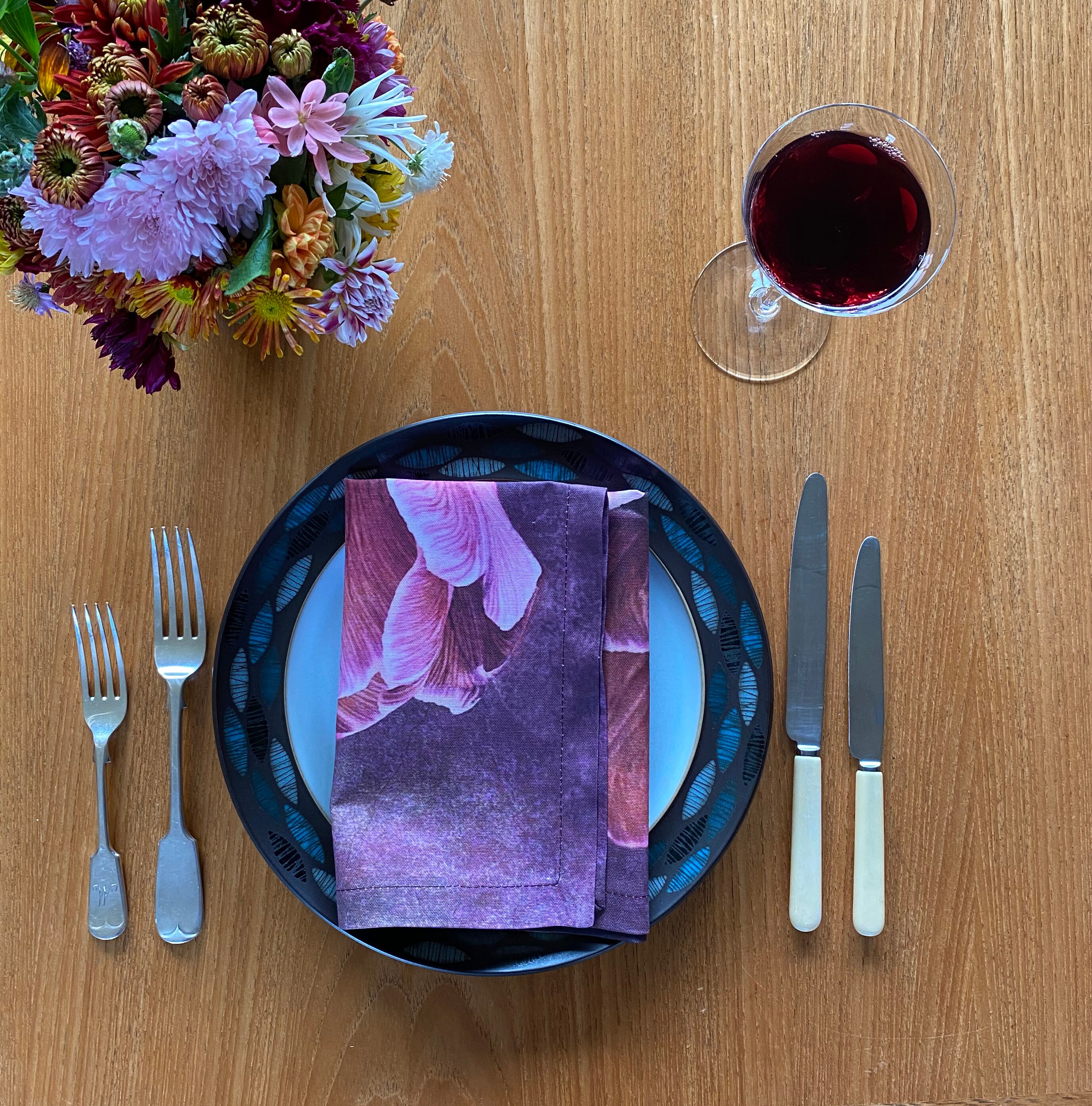 LUXURY HANDMADE NAPKINS Set of Two or Four Cloth Napkins Mothers Day ...