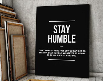 Stay Humble Quote | Etsy