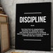 Discipline Wall Art, Persistent Effort Print, Motivational Canvas ...