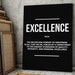 Excellence Inspirational Canvas Print Wall Art - Motivational Success ...