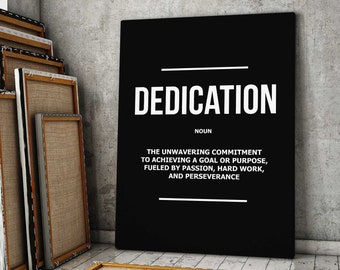 dedication poster