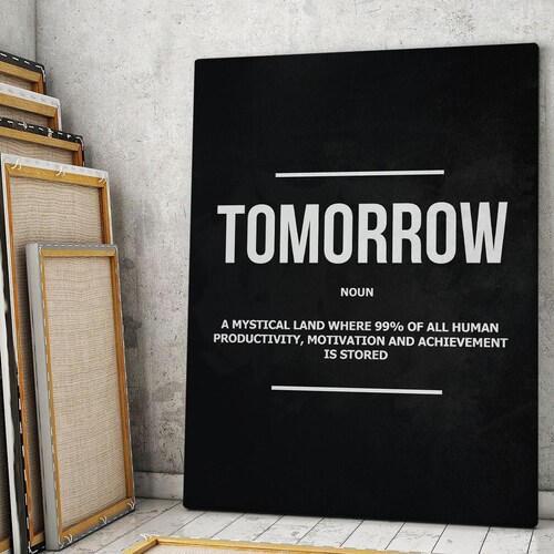 Entrepreneur Noun Definition Print Canvas Wall Art Office - Etsy