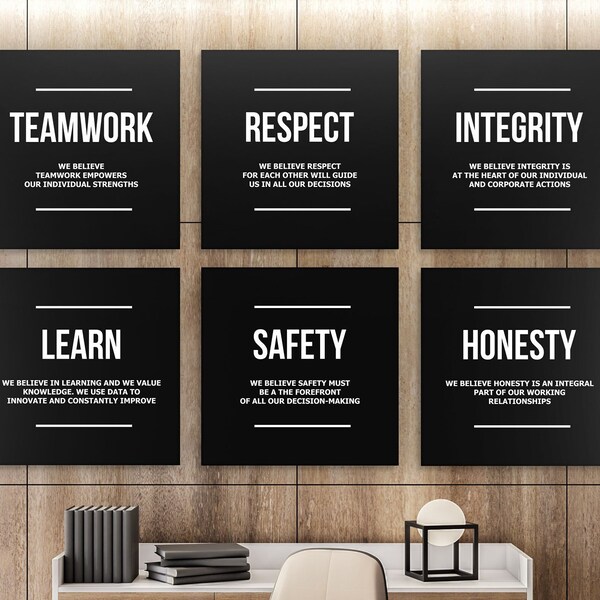 Core Values, Office, Our Values, Motivational, Inspiring, Office, Wall ...