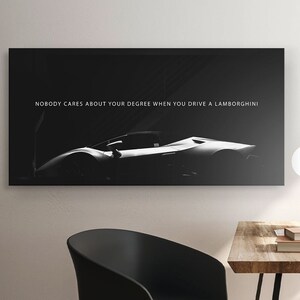Drive Your Success Lamborghini Owner Motivational Canvas Print ...