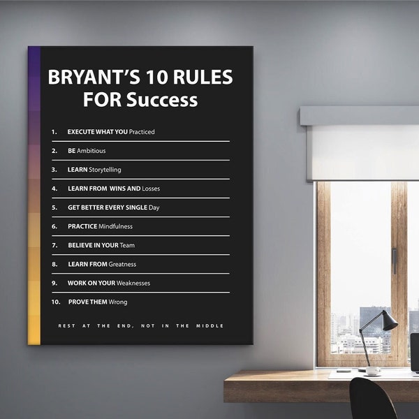 Kobe Bryant Canvas - Etsy