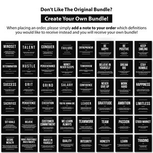 6x Entrepreneur Motivational Quotes Wall Art Bundle Modern Office Decor ...