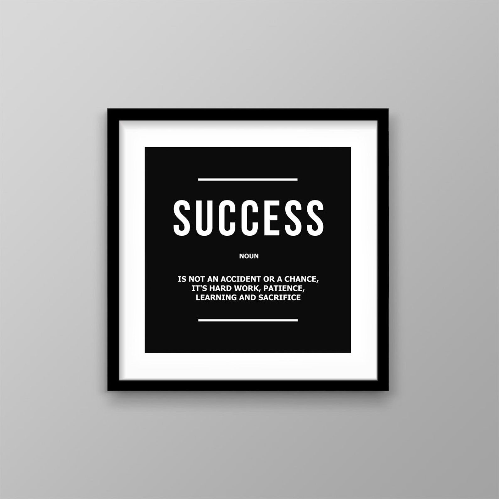 6x Framed Posters Motivational Wall Art Office Decor, Success Posters ...