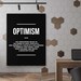 Optimism Inspiring Canvas Wall Art, Positive Living Poster Uplifting ...
