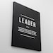 Leader Team Inspirational Wall Canvas Print Leadership - Etsy