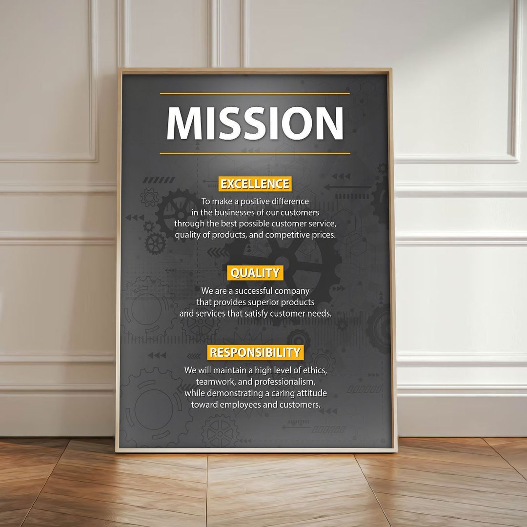 Team Inspiring Wall Art Company Culture Canvas Print Office Decor ...