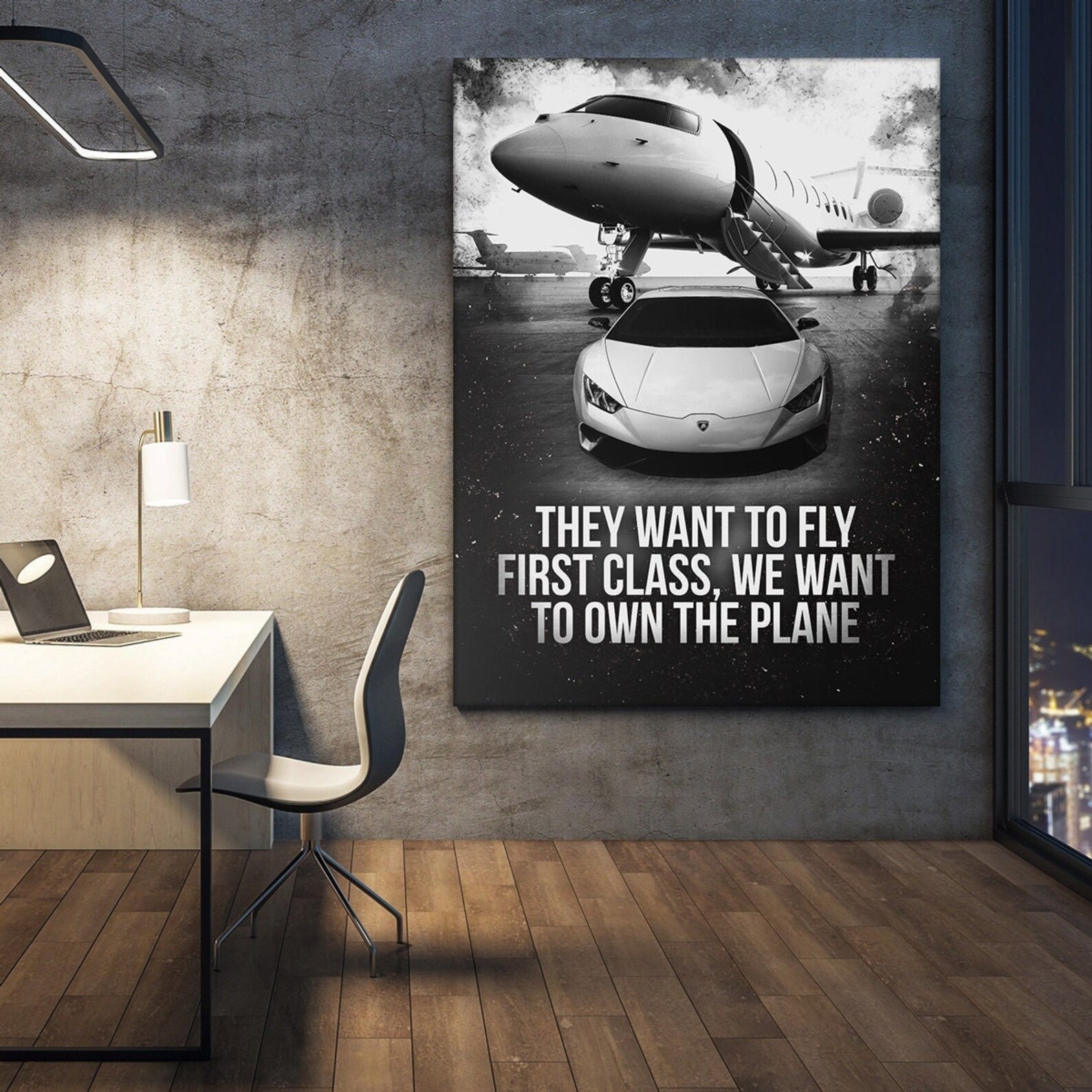 Entrepreneur Own the Plane Office Decor Motivational Wall Art - Etsy