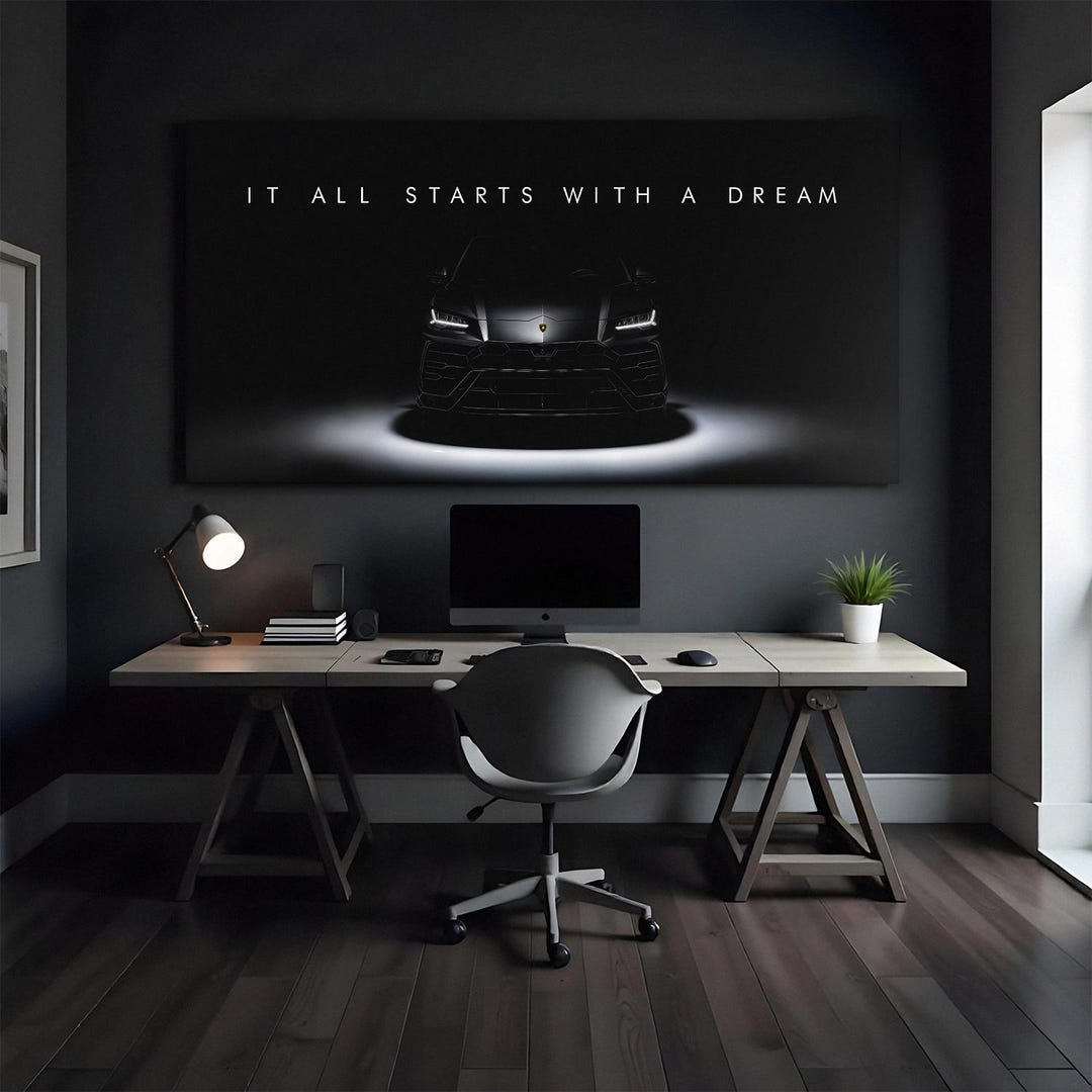 Lamborghini Urus Wall Art Canvas Print – Dream Car Luxury Poster ...