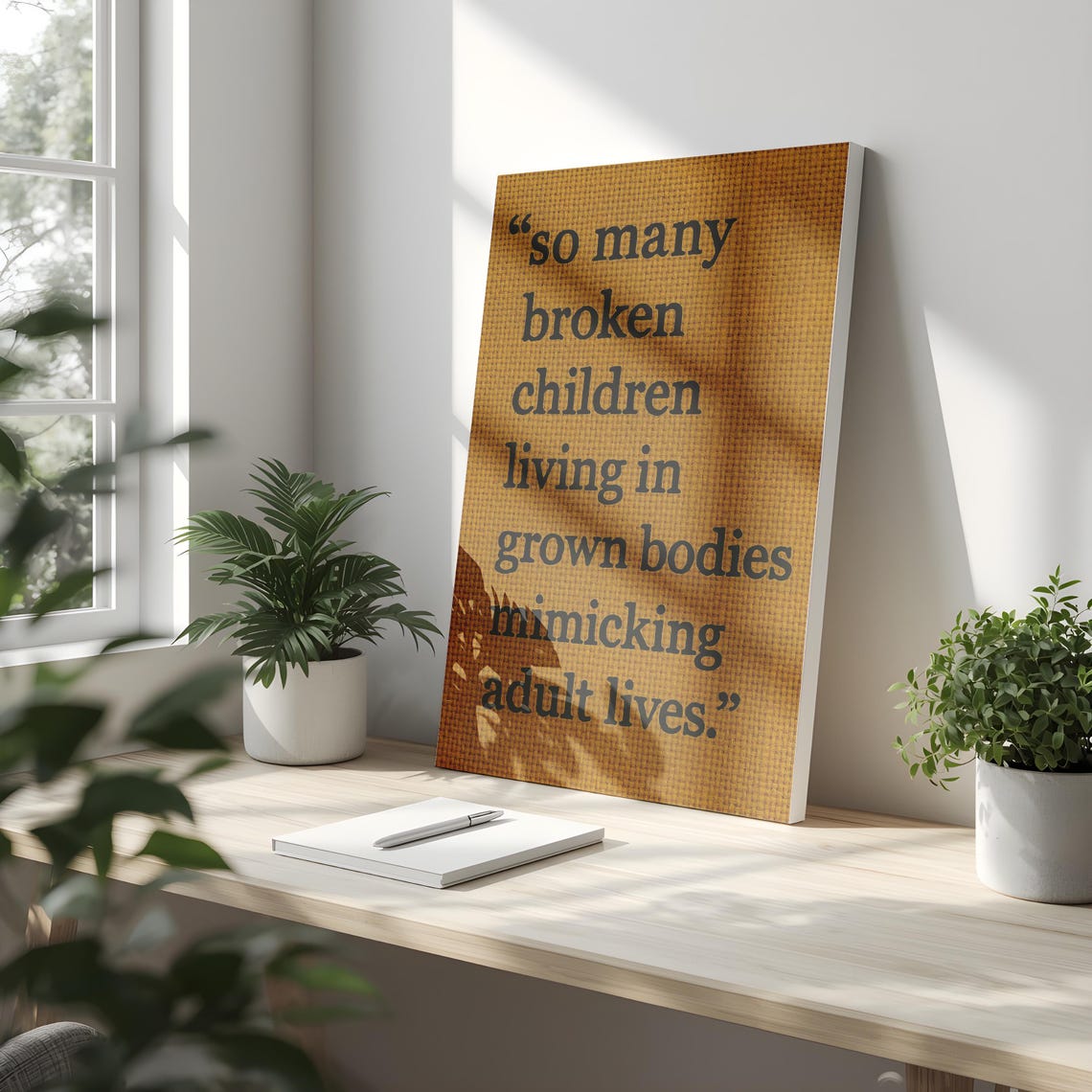 Broken Children Quote Wall Art, Emotional Healing Poster, Self ...