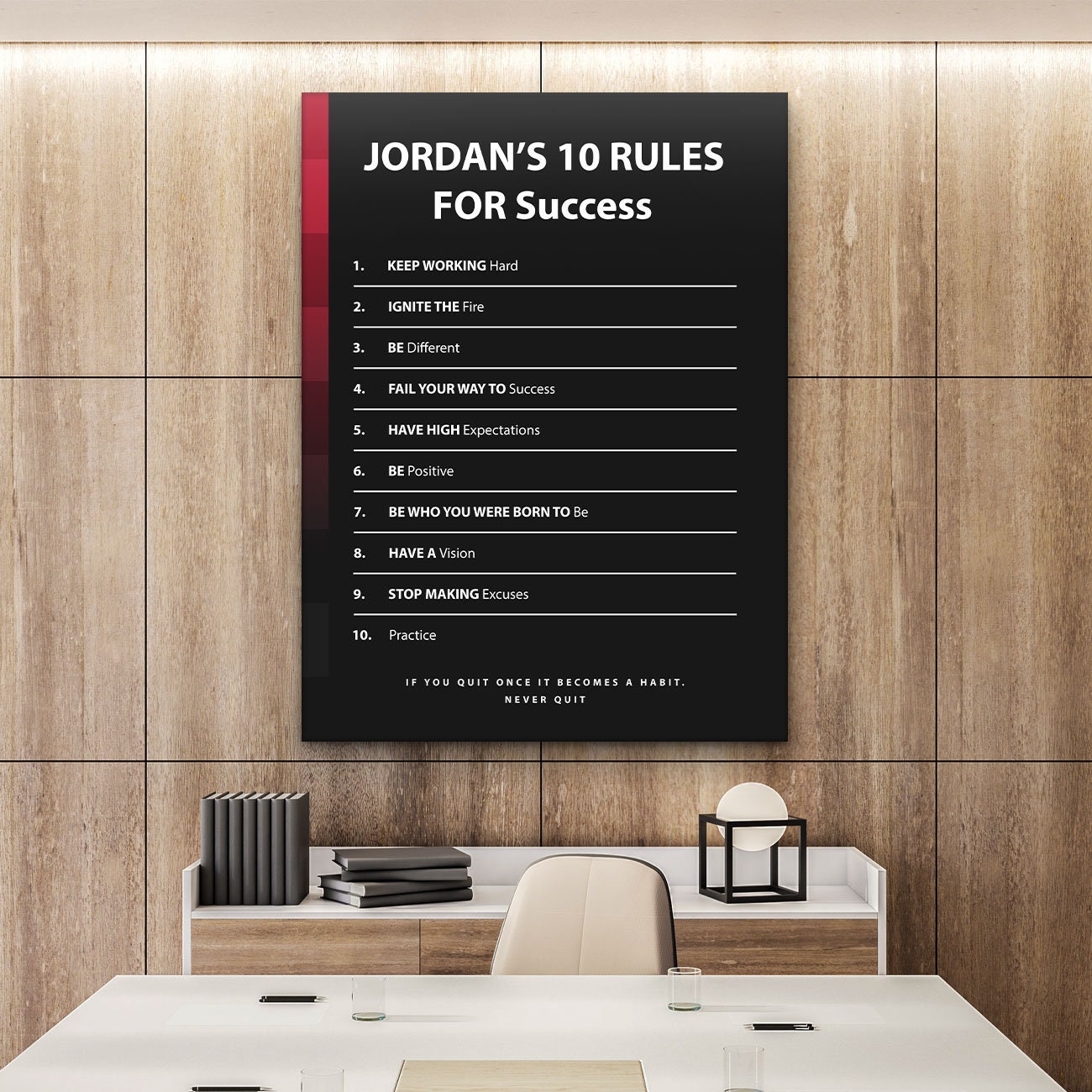 Michael Jordan's 10 Rules for Success Wall Art Office - Etsy Canada