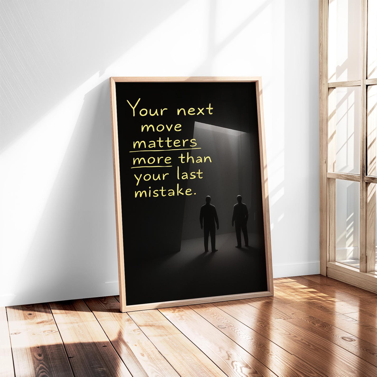 Your Next Move Wall Art | Motivational Canvas Print | Mistake Recovery ...