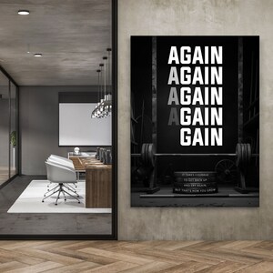 Fitness Wall Art: Inspirational Gym Decor, Motivational Sports Print ...