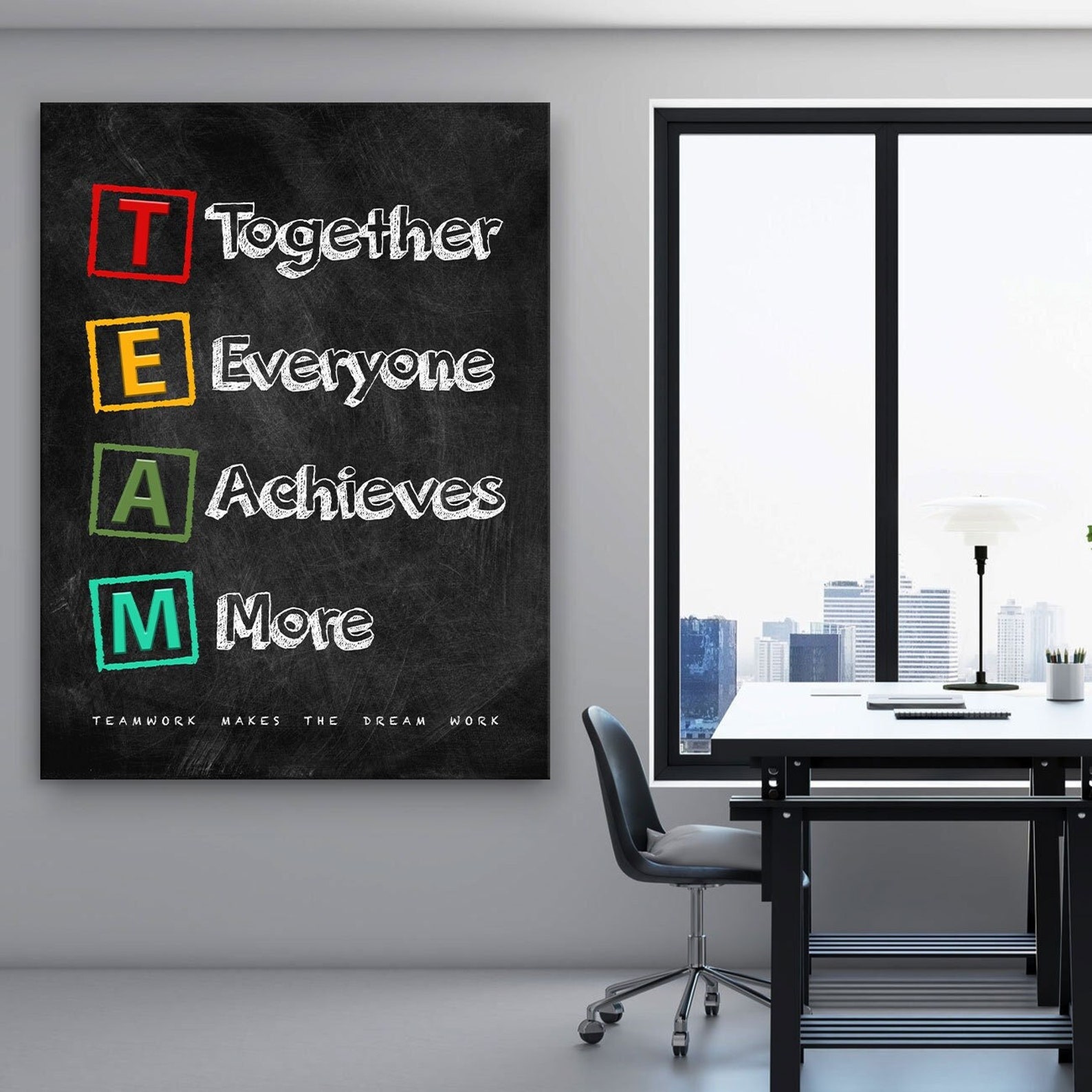 TEAM Wall Art – Together Everyone Achieves More Poster | Office ...