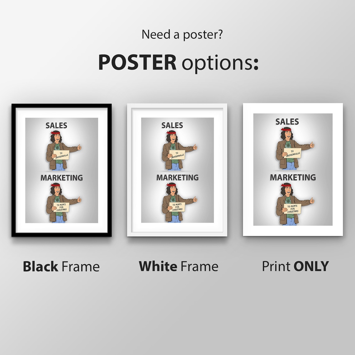 Sales Vs Marketing Wall Art Advertising Agency Office Decor - Etsy