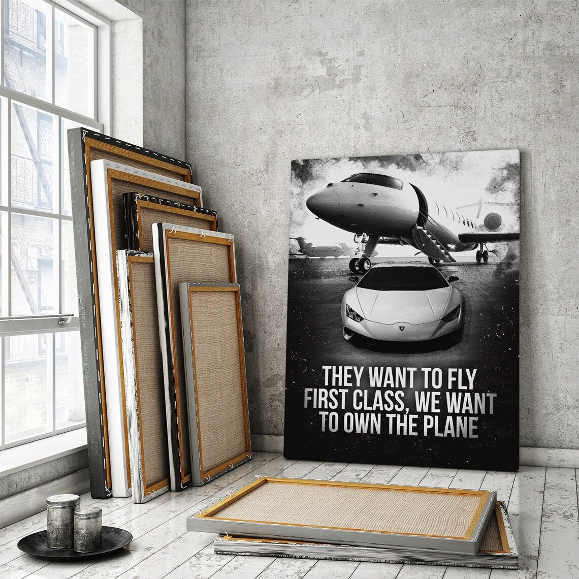 Entrepreneur Own the Plane Office Decor Motivational Wall Art - Etsy