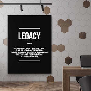 Quote Wall Art for Classroom Poster - Legacy Canvas Wall Art for Wall ...