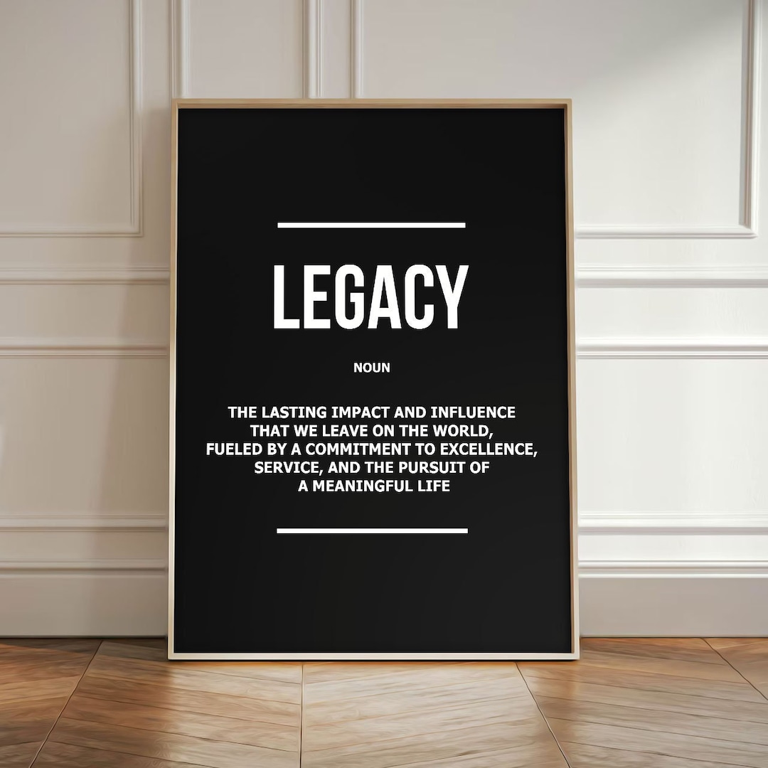 Quote Wall Art for Classroom Poster - Legacy Canvas Wall Art for Wall ...
