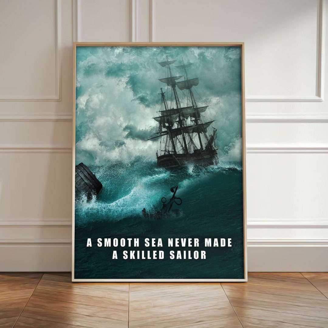 Set Sail to Success: A Smooth Sea Never Made A Skilled Sailor Canvas ...