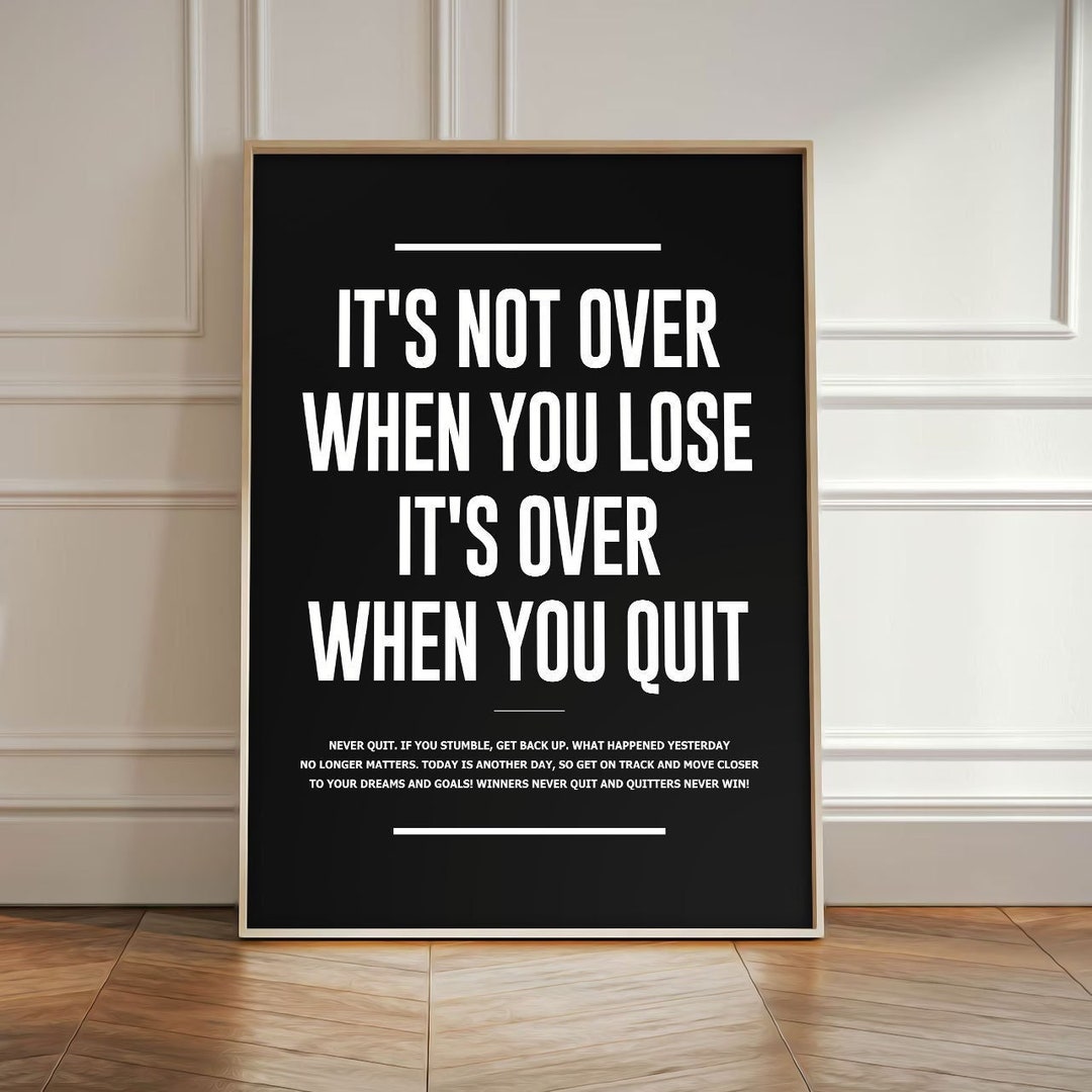 Perseverance Quote Canvas Wall Art, Motivational Office Decor Print ...