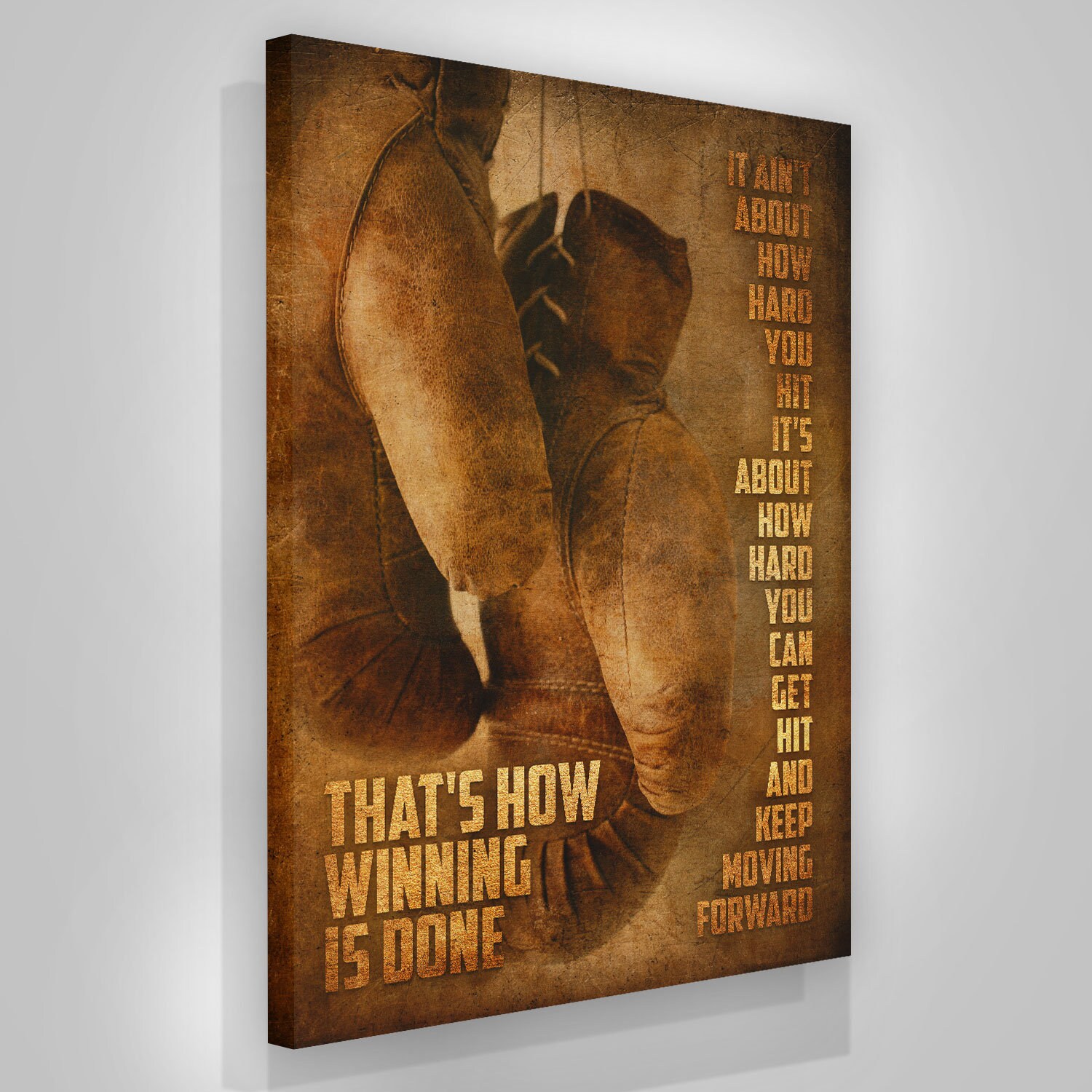 Boxing Motivational Wall Art – That’s How Winning is Done Poster – Gym ...