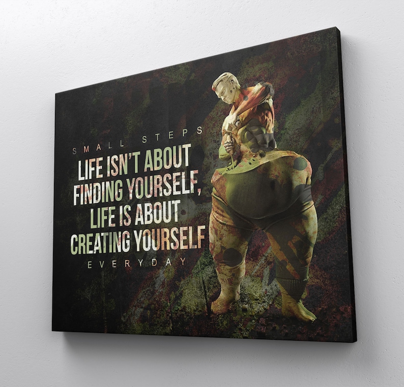 Self Made Man Canvas Print Wall Art Office Decor / Self | Etsy