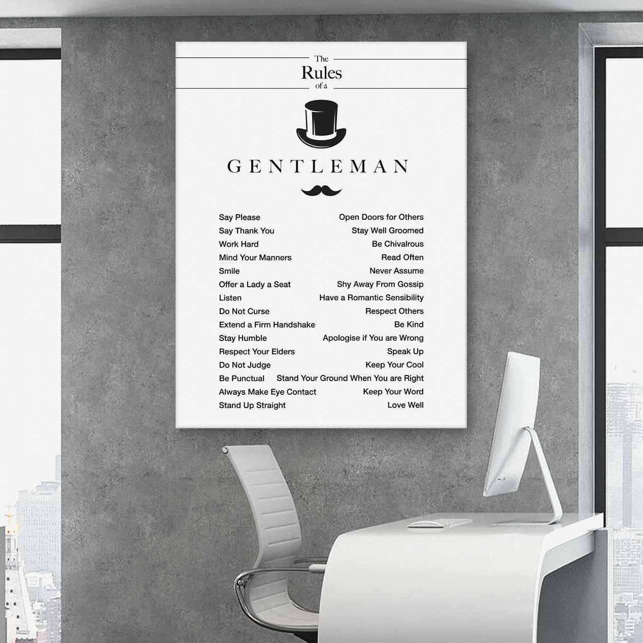 Rules Of A Gentleman Poster