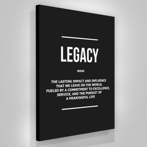 Quote Wall Art for Classroom Poster - Legacy Canvas Wall Art for Wall ...