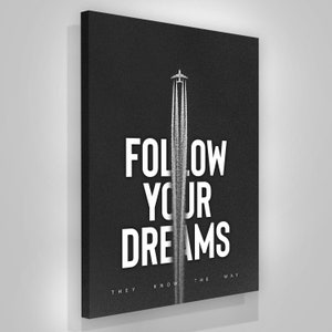 Follow Your Dreams Millennial Motivation Wall Art Office Decor - Etsy