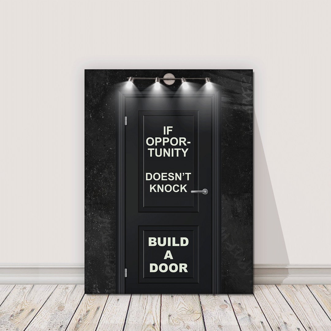 Entrepreneur Quote Canvas Print Motivational Wall Office Decor Modern ...